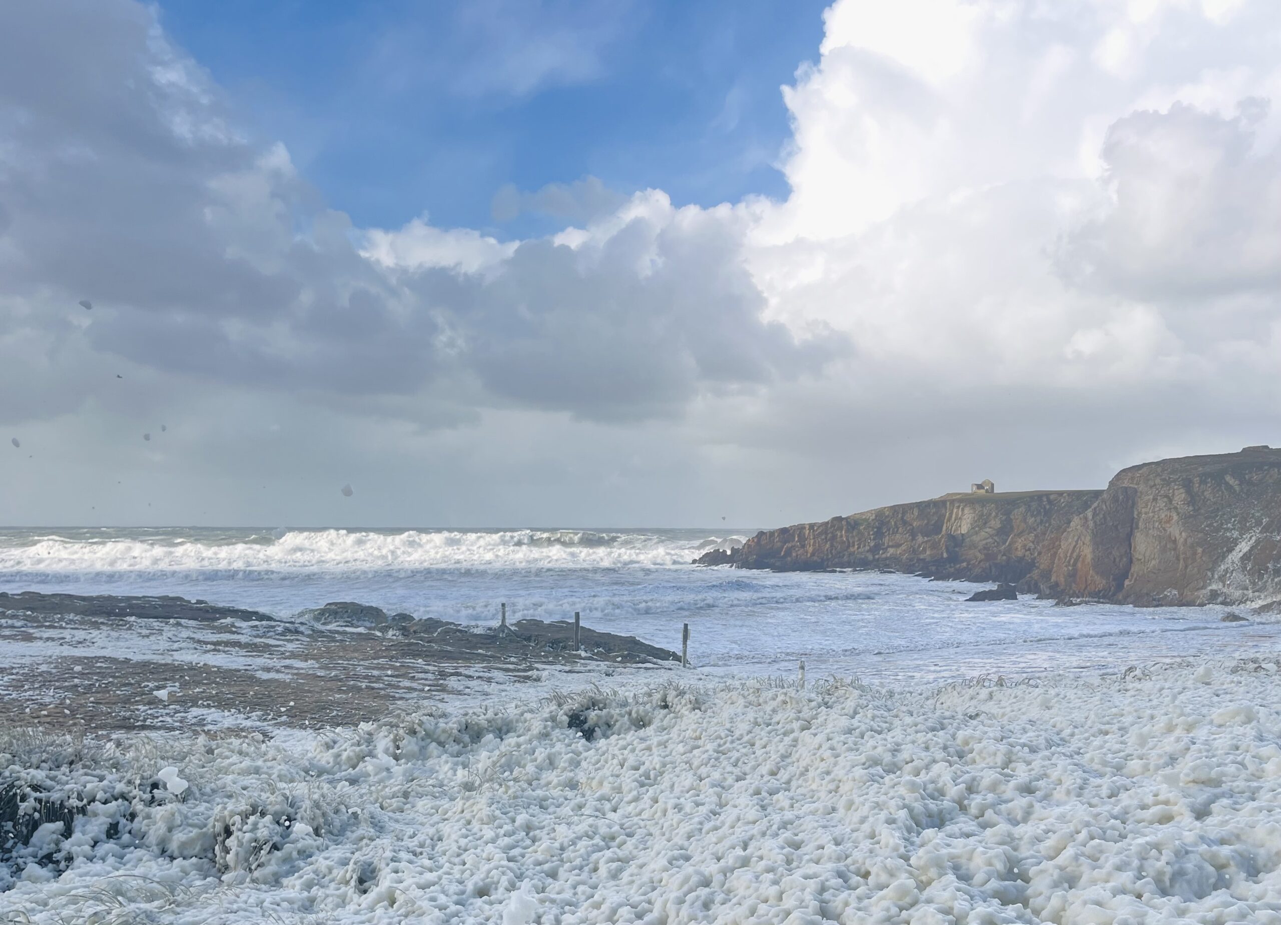 Tempête "Ciaran", vue de la Côte Sauvage Quiberon - La Mer Du Bon Côté